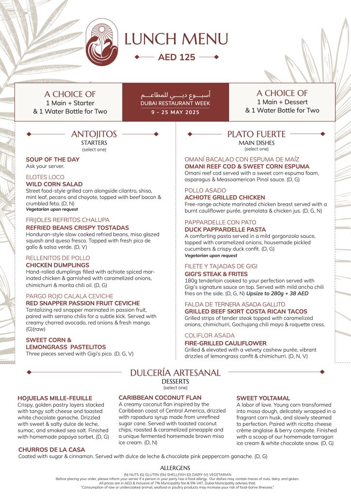 Dubai Restaurant Week Menus 2025 - Girl and the Goose